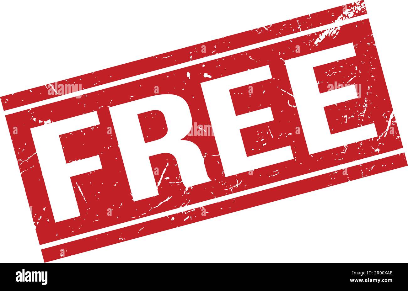Free Rubber Stamp. Red Free Rubber Grunge Stamp Seal Vector ...