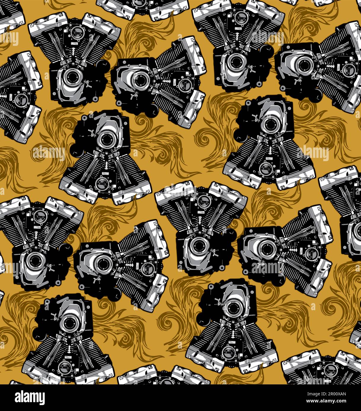 v-twin vector template Stock Vector Image & Art - Alamy