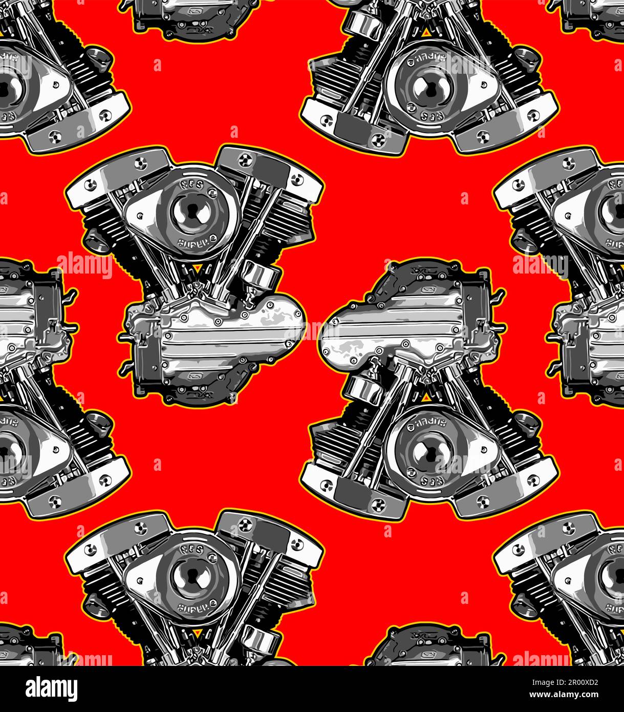 Motorbike cylinder Stock Vector Images - Alamy