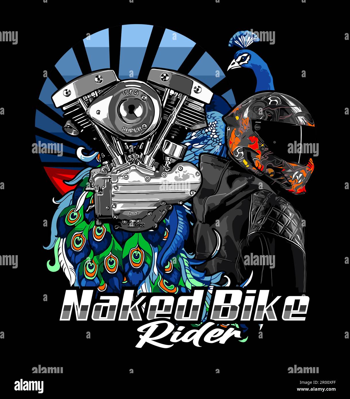 V twin motorcycle Stock Vector Images - Alamy