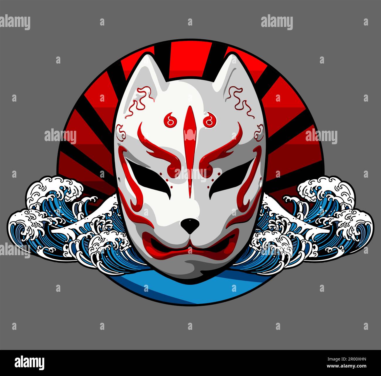Japanese traditional mask Stock Vector Image & Art - Alamy
