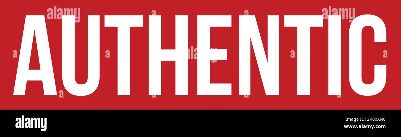 Red Authentic Rubber Stamp Isolated On White Background Stock Vector ...