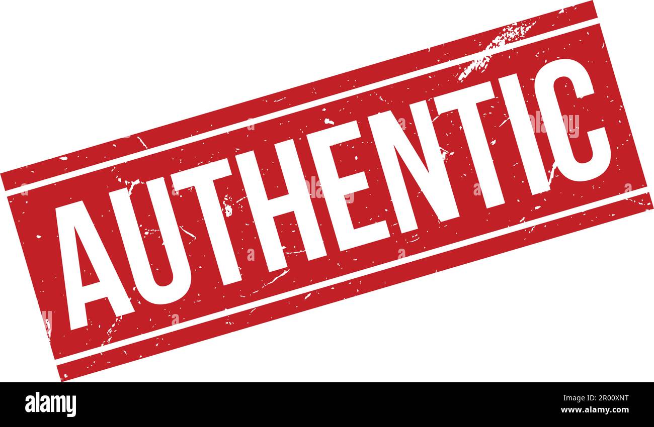 Authentic Rubber Stamp. Authentic Rubber Grunge Stamp Seal Vector ...