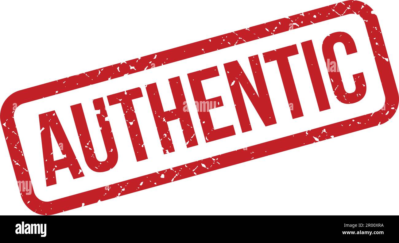 Authentic Rubber Grunge Stamp. Authentic Stamp Seal – Vector Stock ...