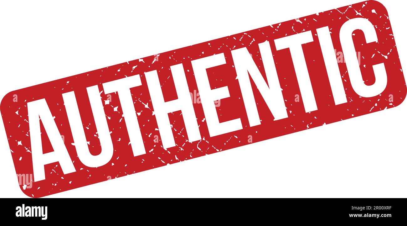 Authentic Grunge Rubber Stamp On White Background, Vector Illustration ...