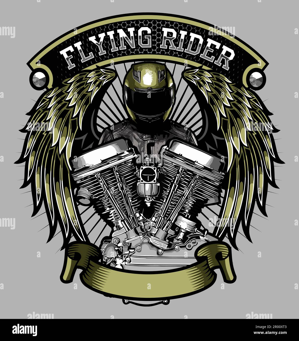 v-twin vector template Stock Vector Image & Art - Alamy
