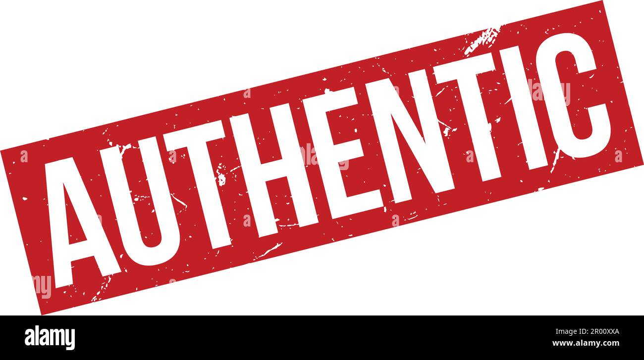 Red Grunge Authentic Rubber Stamp Isolated On White Background Stock ...