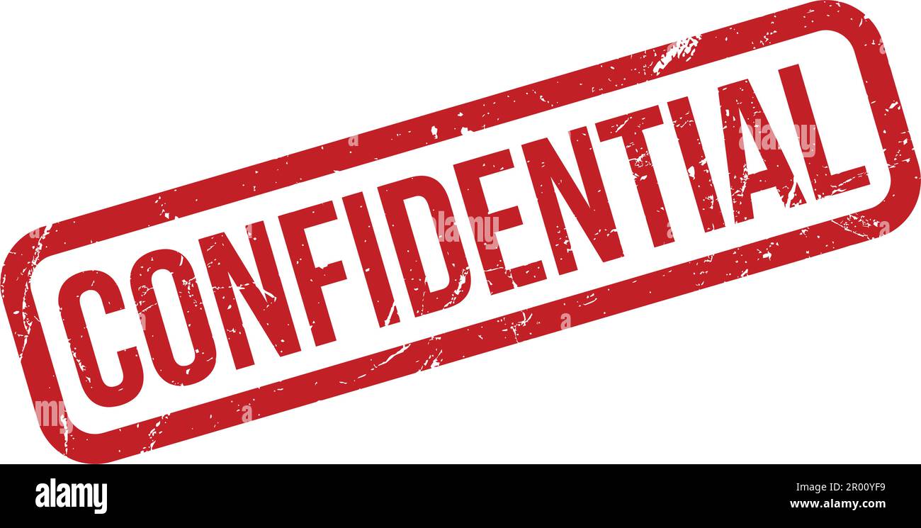 Confidential Rubber Stamp. Confidential Rubber Grunge Stamp Seal Vector ...
