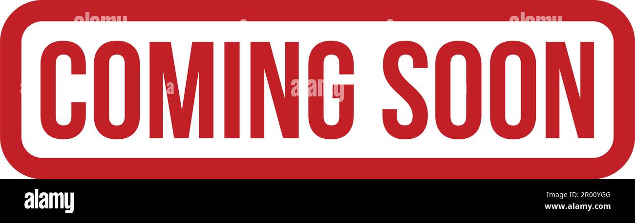 Red Coming Soon Rubber Stamp Vector Illustration Stock Vector Image ...