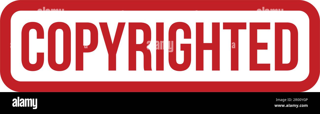 Copyrighted Rubber Stamp Vector Illustration Stock Vector Image & Art ...