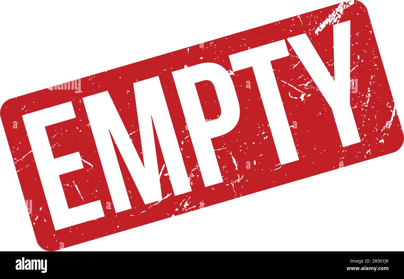 Red Grunge Empty Rubber Stamp Isolated On White Background Stock Vector ...