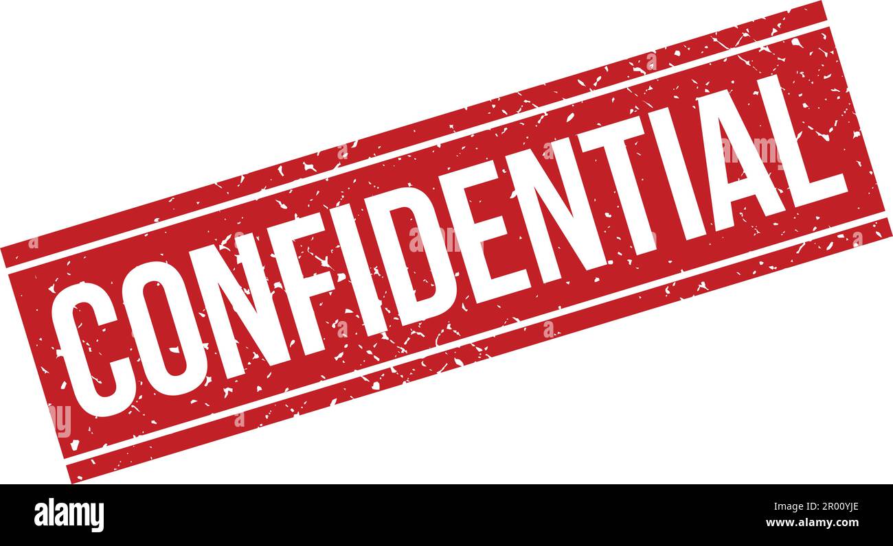 Confidential Rubber Grunge Stamp Seal Vector Illustration - Vector ...