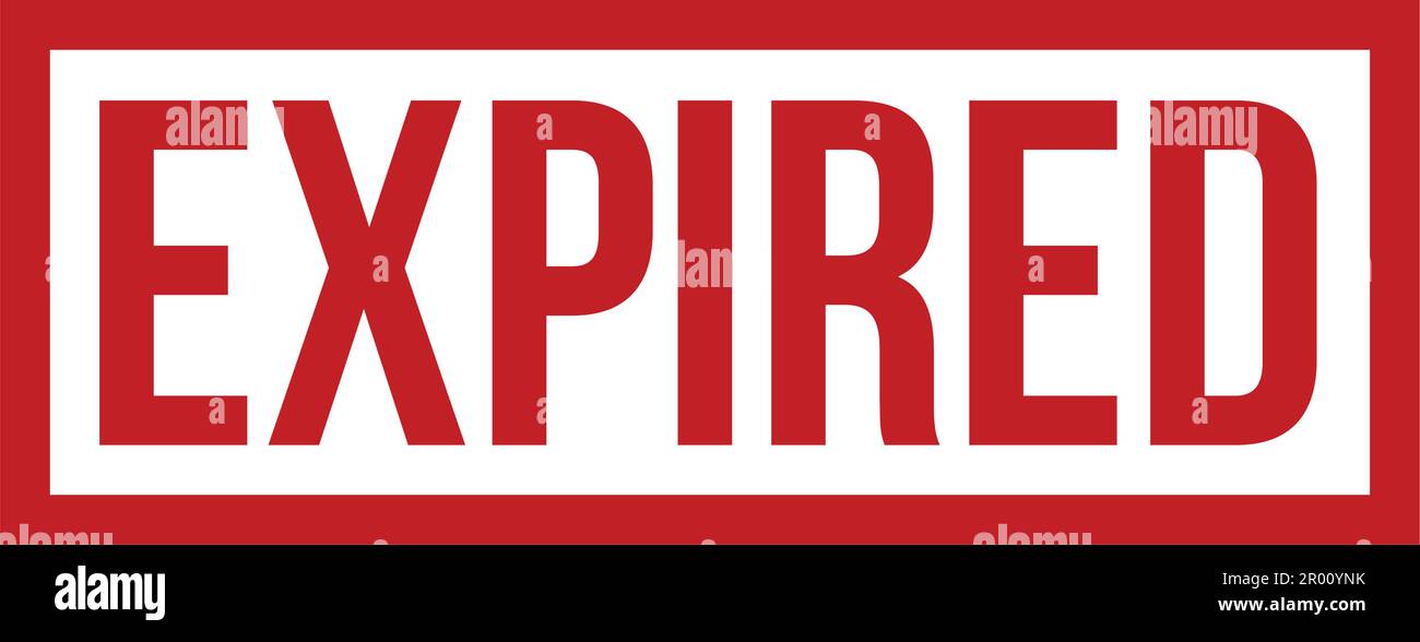 Expired Rubber Stamp. Red Expired Rubber Grunge Stamp Seal Vector ...
