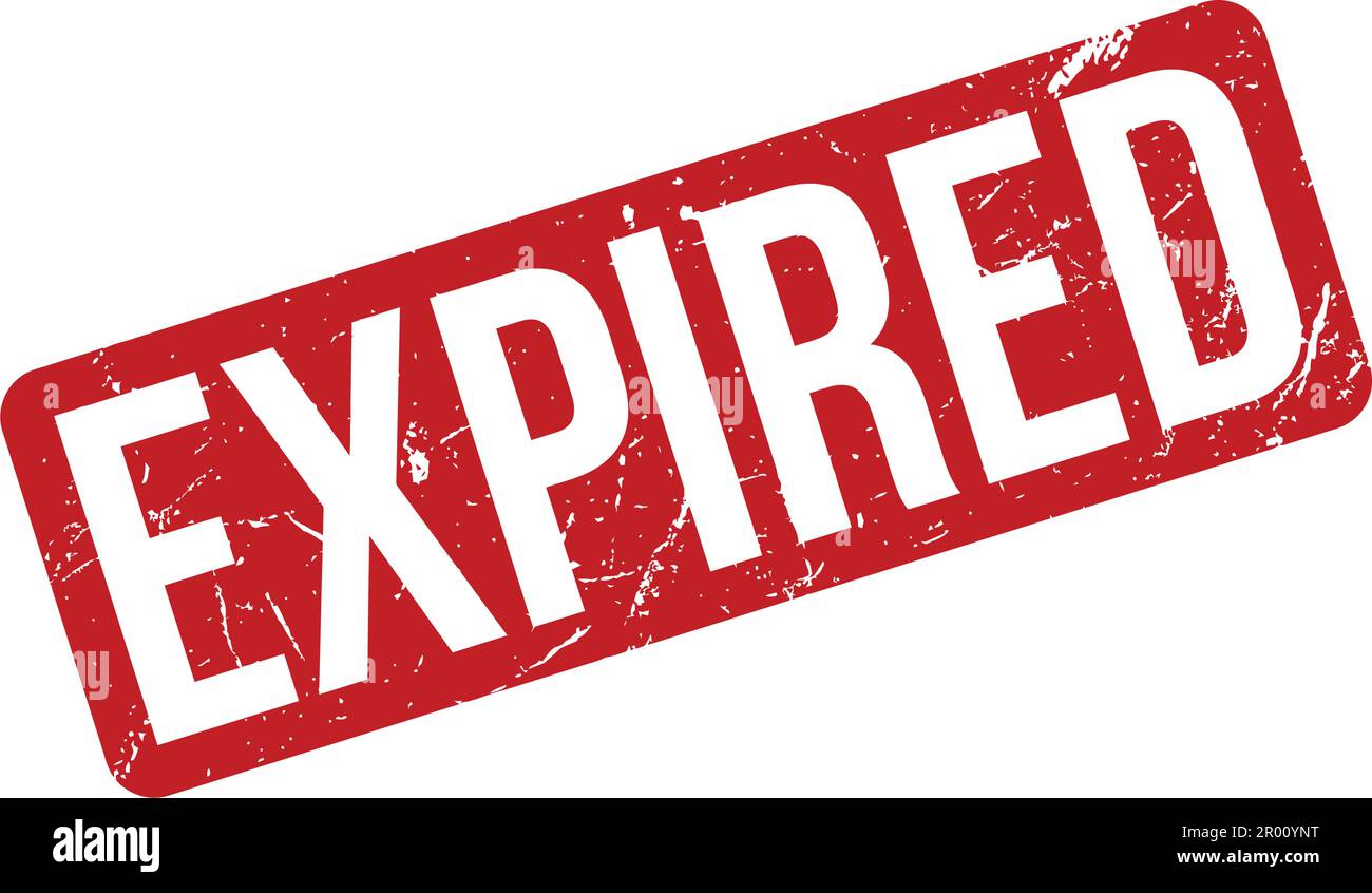 Expired Rubber Stamp. Red Expired Rubber Grunge Stamp Seal Vector ...