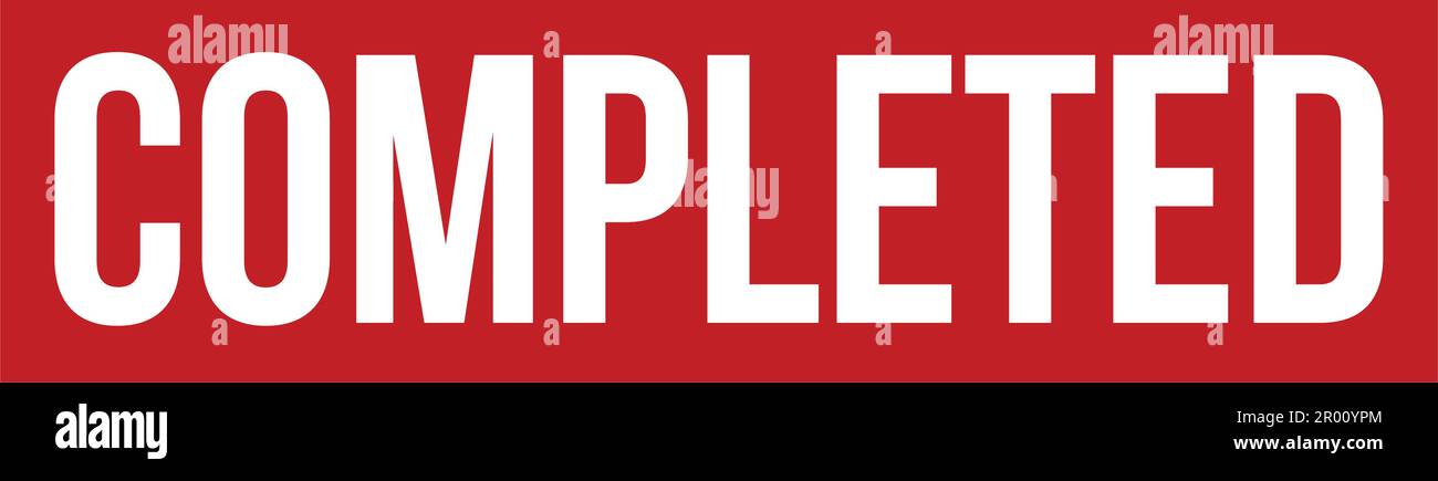 Completed Rubber Stamp. Completed Rubber Stamp Seal Vector Illustration ...