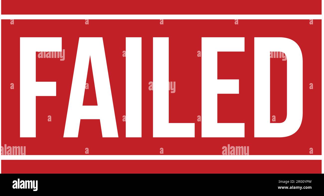 Failed ribbon sign vintage Stock Vector Images - Alamy