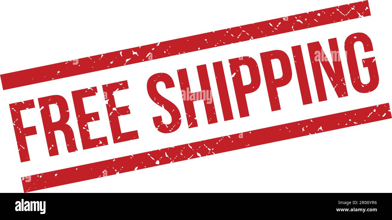 Free Shipping Grunge Rubber Stamp - Vector Stock Vector Image & Art - Alamy