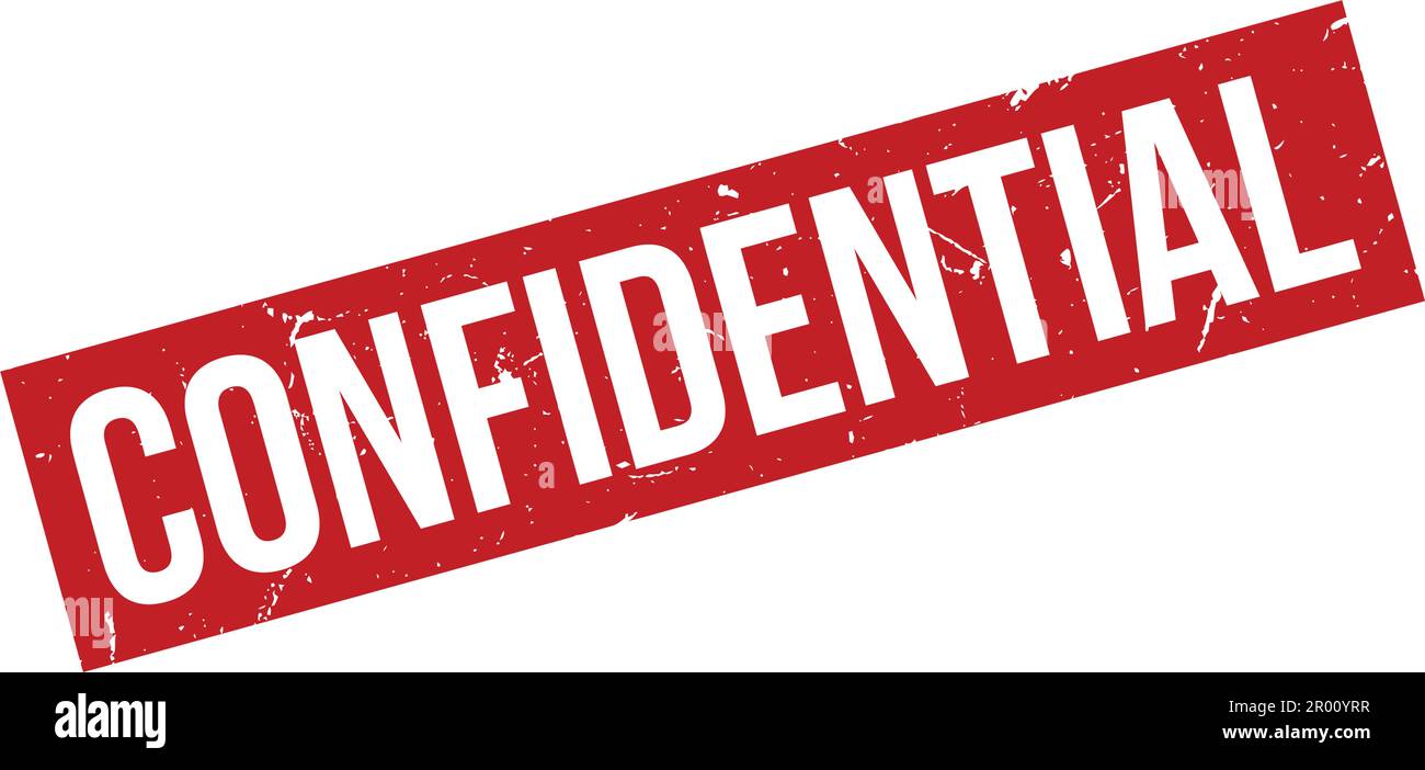 Confidential Rubber Grunge Stamp. Confidential Stamp Seal – Vector ...