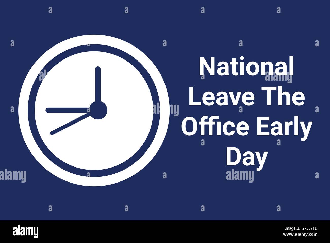 National Leave the Office Early Day. Holiday concept. Template for ...