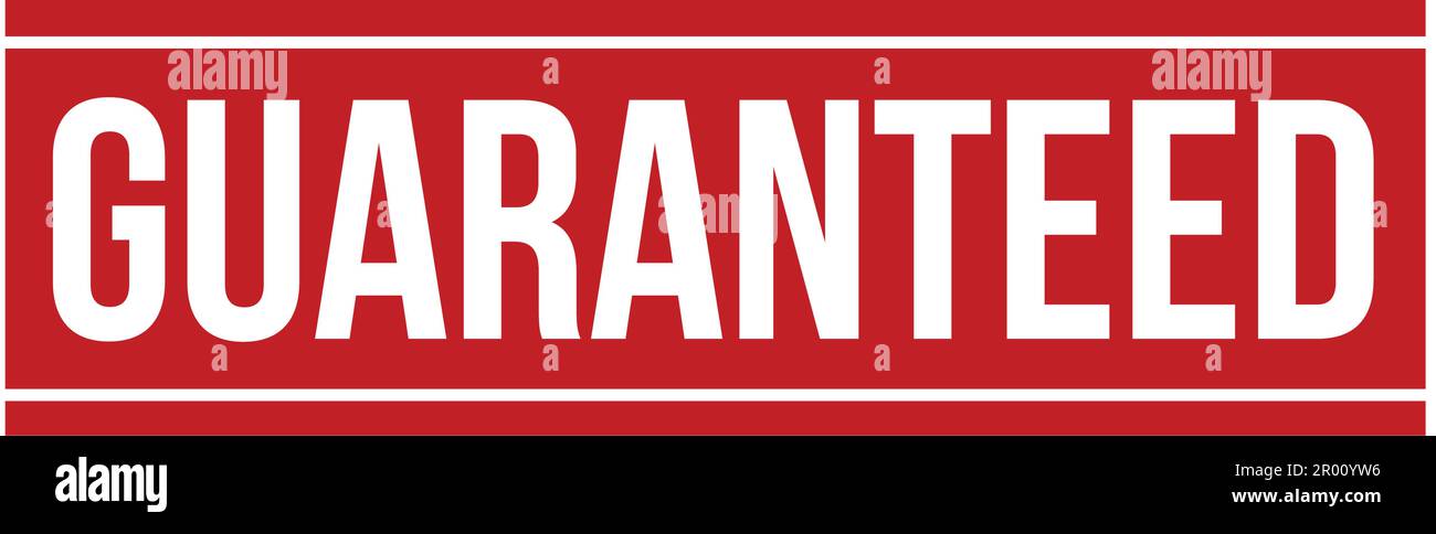 Guaranteed Rubber Stamp. Guaranteed Stamp Seal – Vector Stock Vector ...