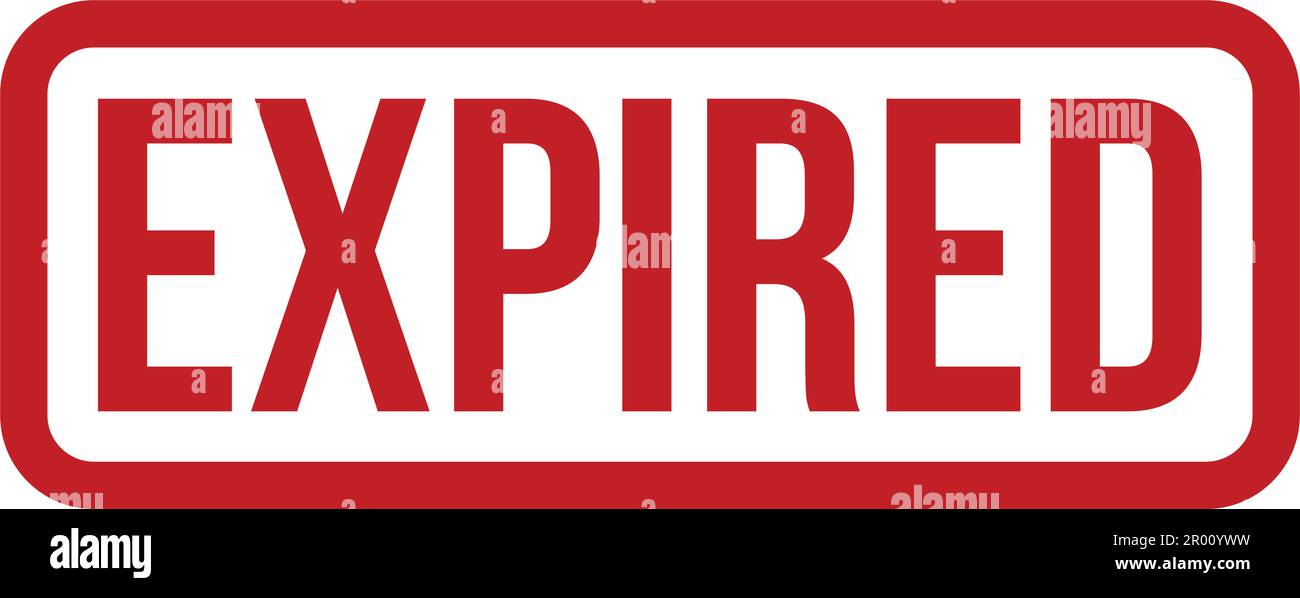 Expired Rubber Stamp. Red Expired Rubber Grunge Stamp Seal Vector ...