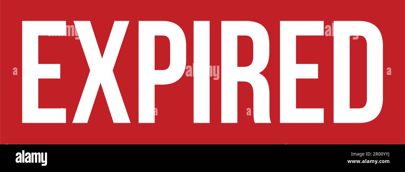 Expired Rubber Stamp. Red Expired Rubber Grunge Stamp Seal Vector ...