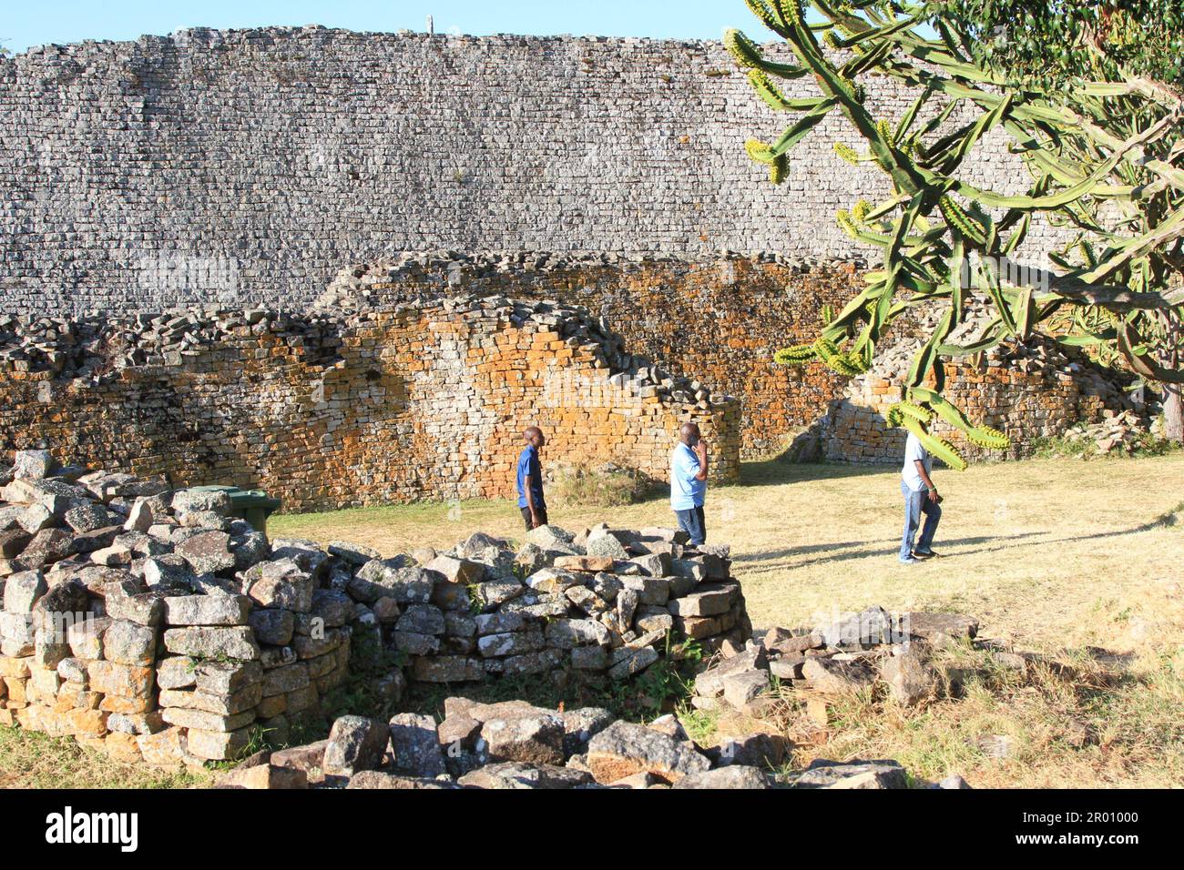Masvingo, Zimbabwe. 5th May, 2023. Tourists visit the Great Zimbabwe ...