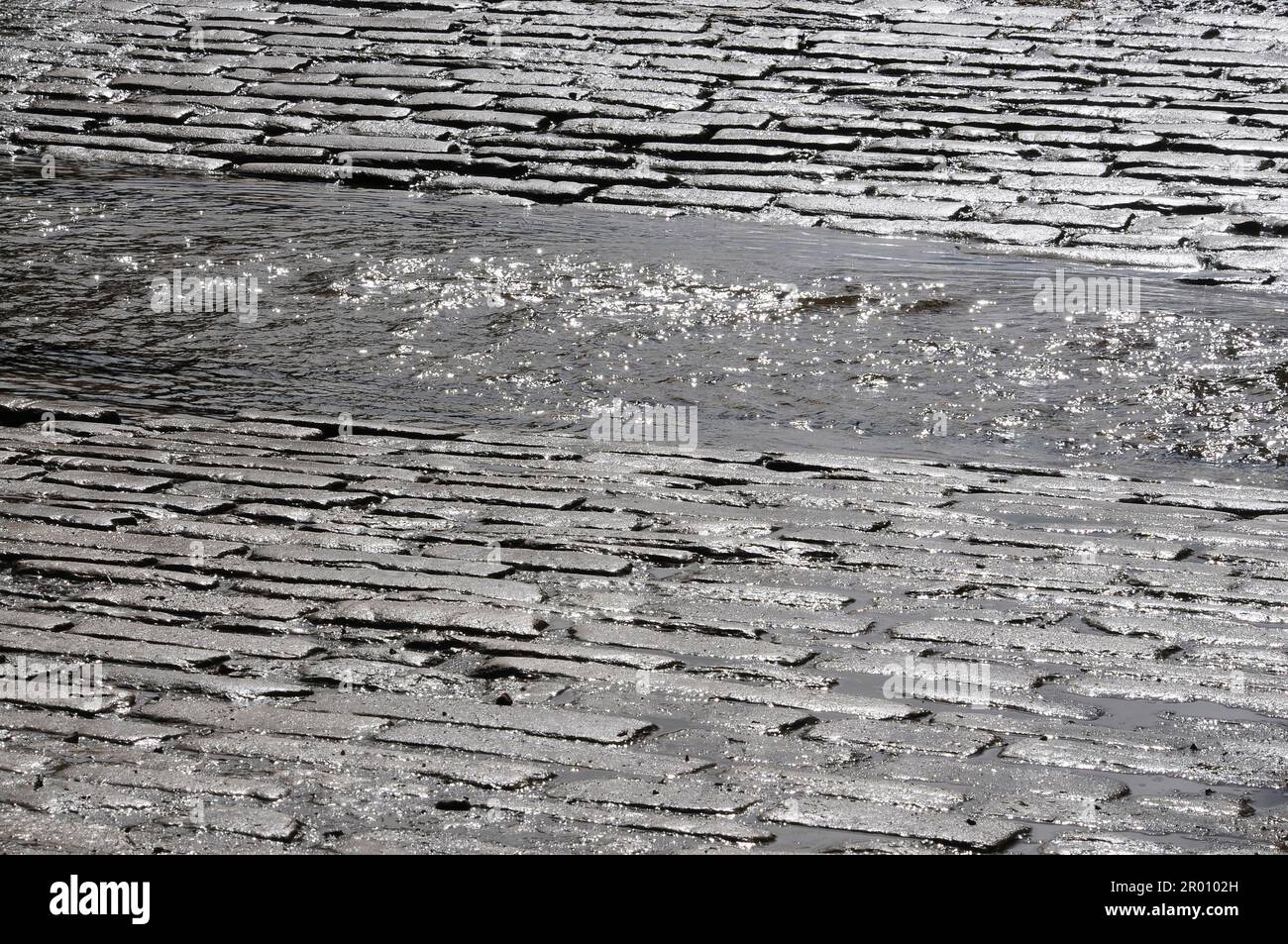 Ford at Sydling Water chalk stream in West Dorset Stock Photo - Alamy