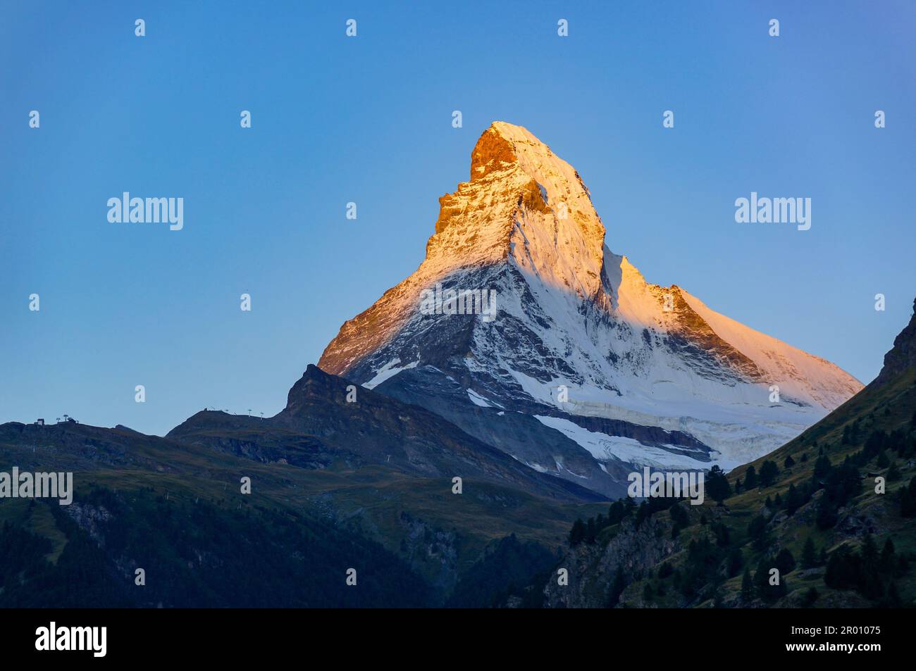 Matterhorn switzerland glow hi-res stock photography and images - Alamy