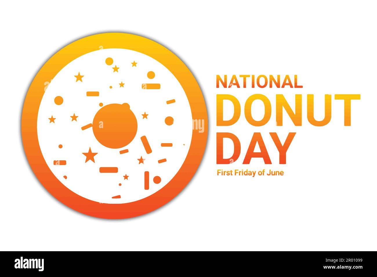 National Donut Day. First Friday Of June. Holiday concept. Template for ...