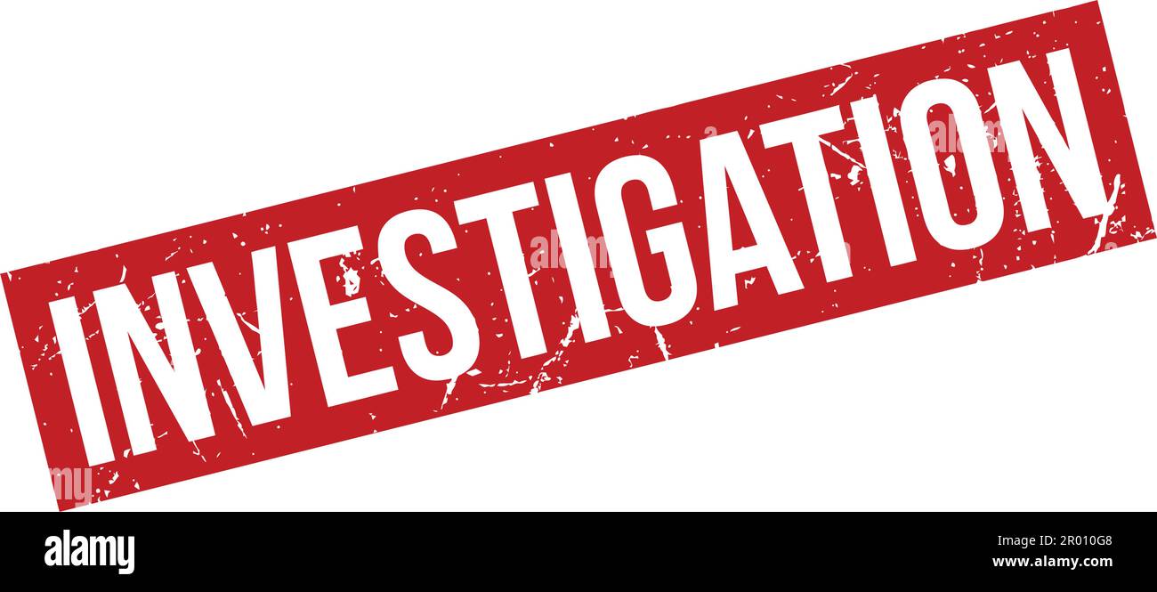 Investigation Rubber Stamp. Investigation Rubber Grunge Stamp Seal ...