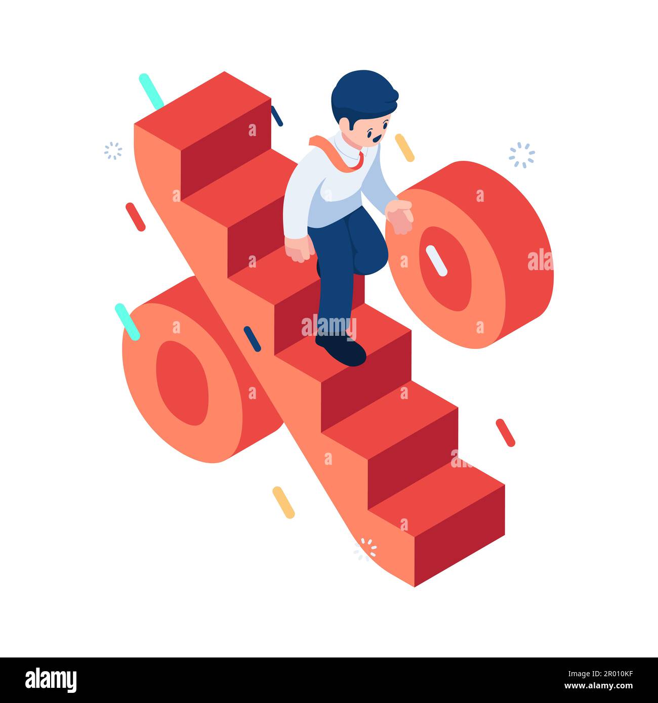 Interest rate step Stock Vector Images - Alamy