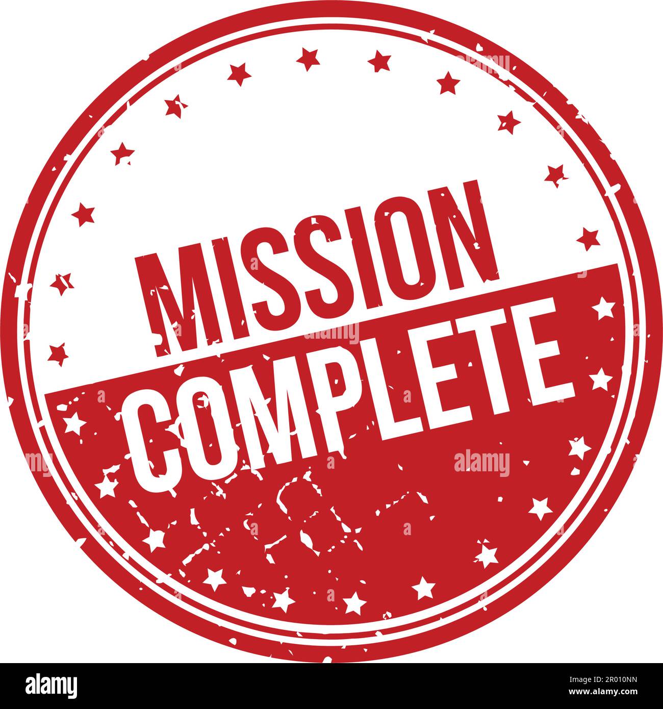 Mission complete text Stock Vector Images - Alamy