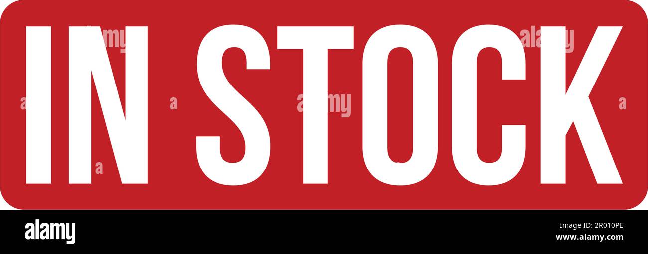 In Stock Rubber Stamp. Red In Stock Rubber Grunge Stamp Seal Vector ...