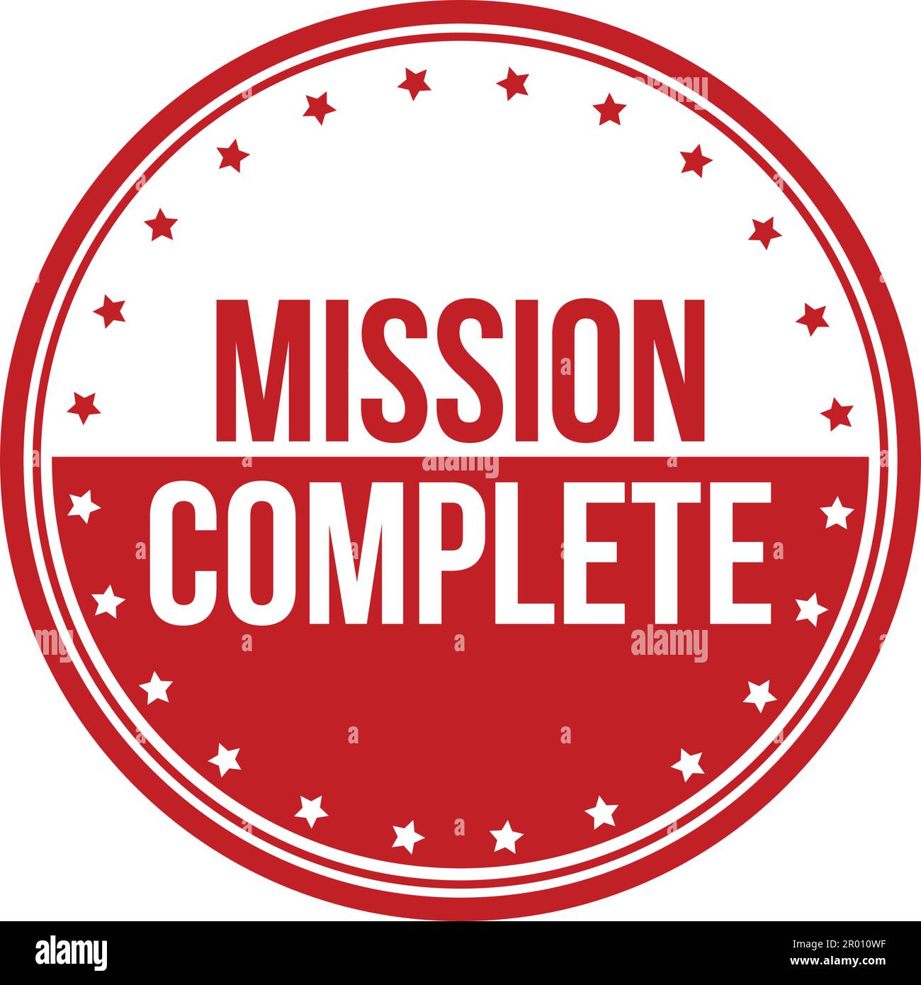 Mission complete rubber stamp Stock Vector Images - Alamy