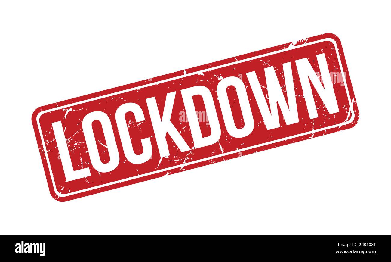 Lockdown Rubber Stamp. Red Lockdown Rubber Grunge Stamp Seal Vector Illustration - Vector Stock ...