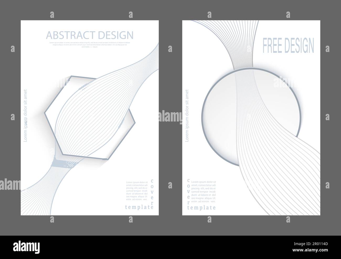Linear composition. Template for the design of banners, posters and ...