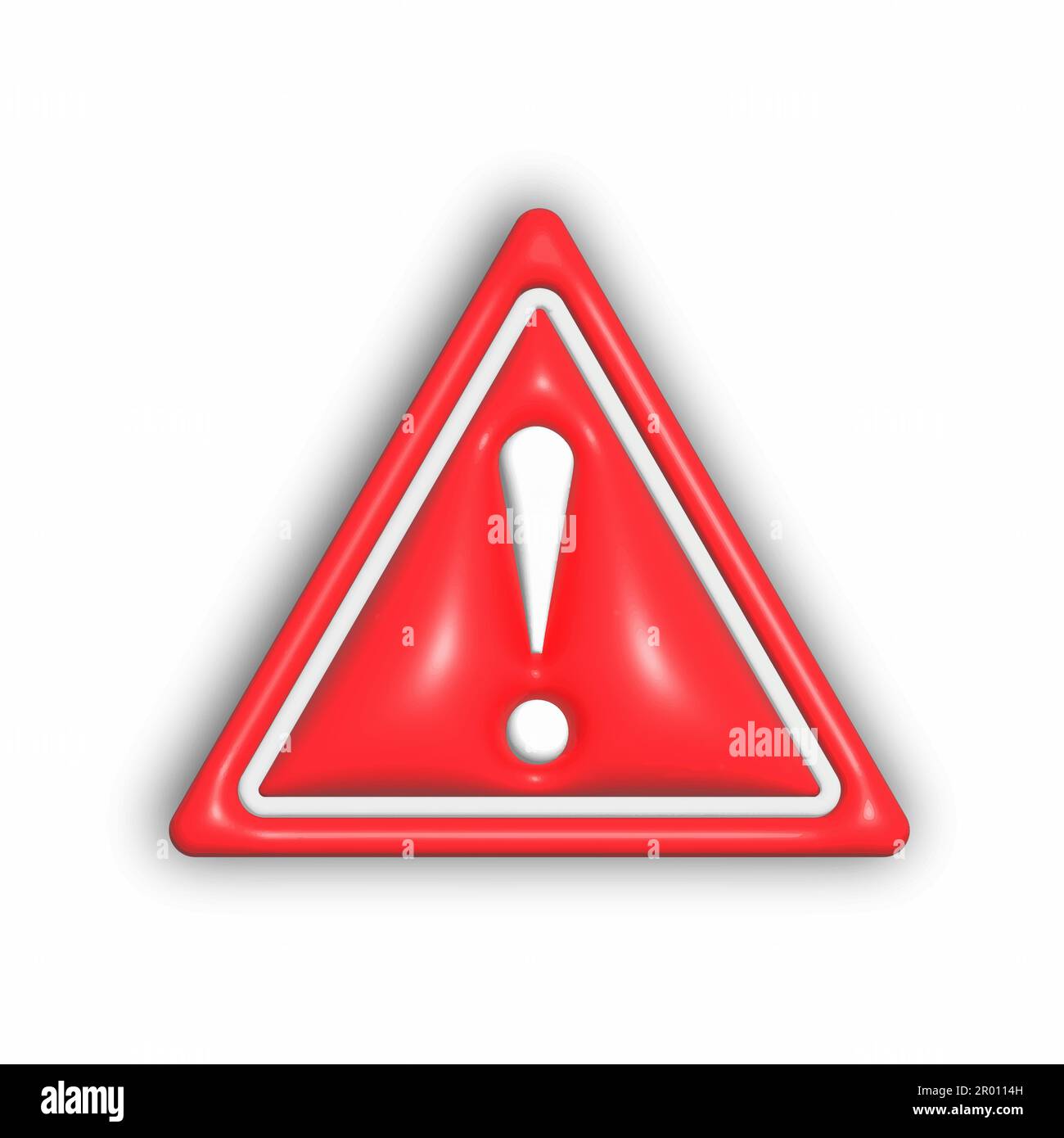 A sign of attention. 3d design for websites, applications and thematic ...