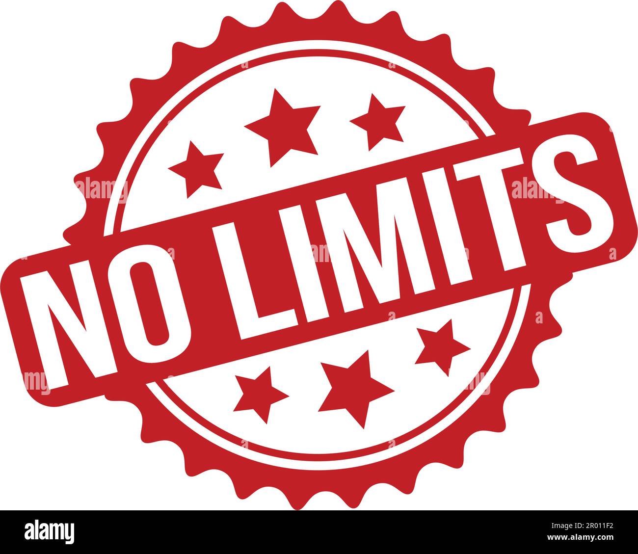 No limits sign concept illustration Cut Out Stock Images & Pictures - Alamy