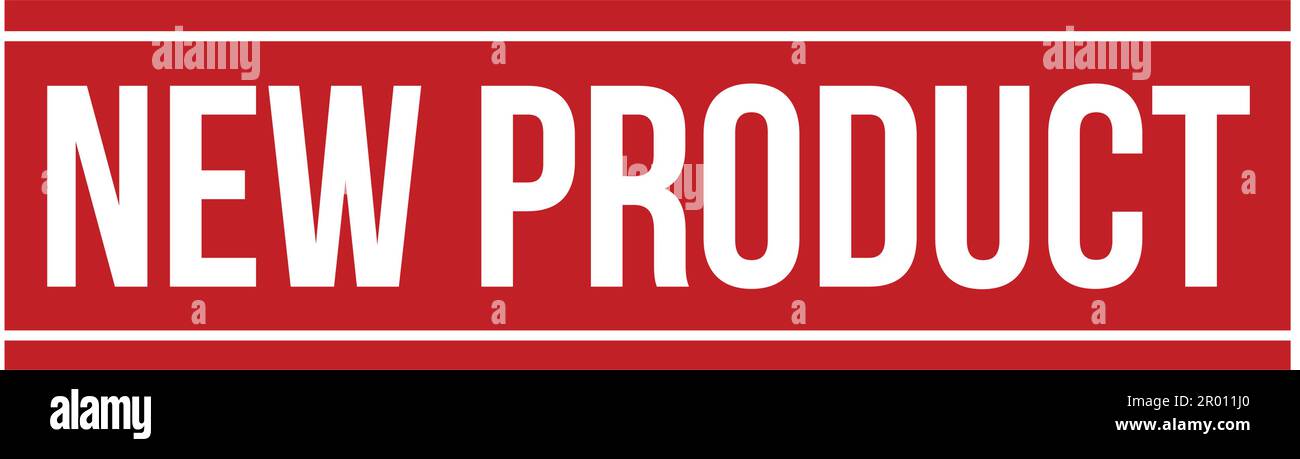 New Product Rubber Stamp. Red New Product Rubber Grunge Stamp Seal ...