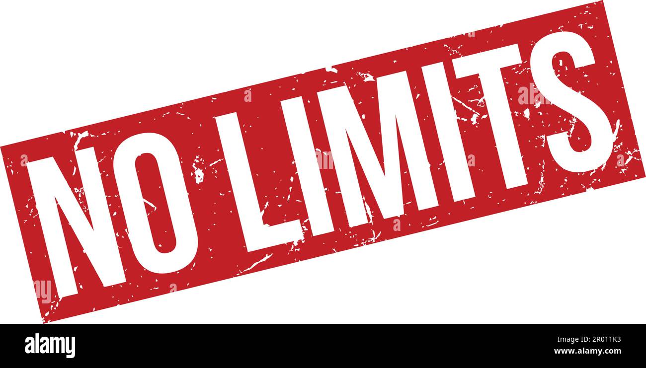 No limits sign concept illustration Cut Out Stock Images & Pictures - Alamy