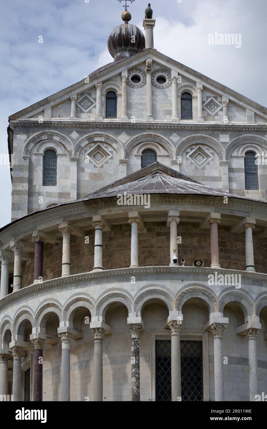 Pisa, Italyitaly , Pisa, 30 -04-2023 : LANDSCAPE Piazza del Duomo with ...