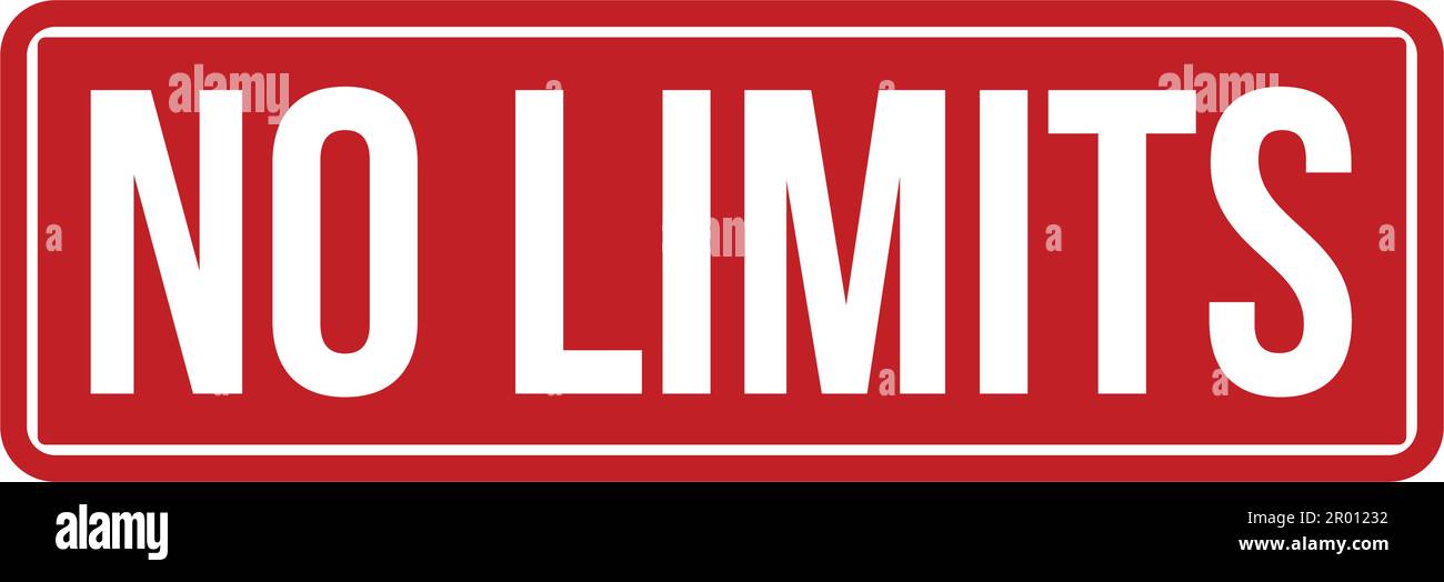 No limits sign concept illustration hi-res stock photography and images ...