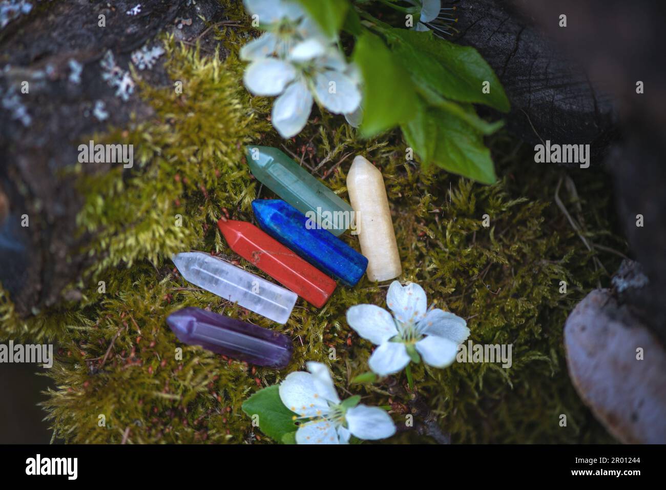 crystals. Magic Healing gemstone mineral for meditation, Crystal Ritual ...