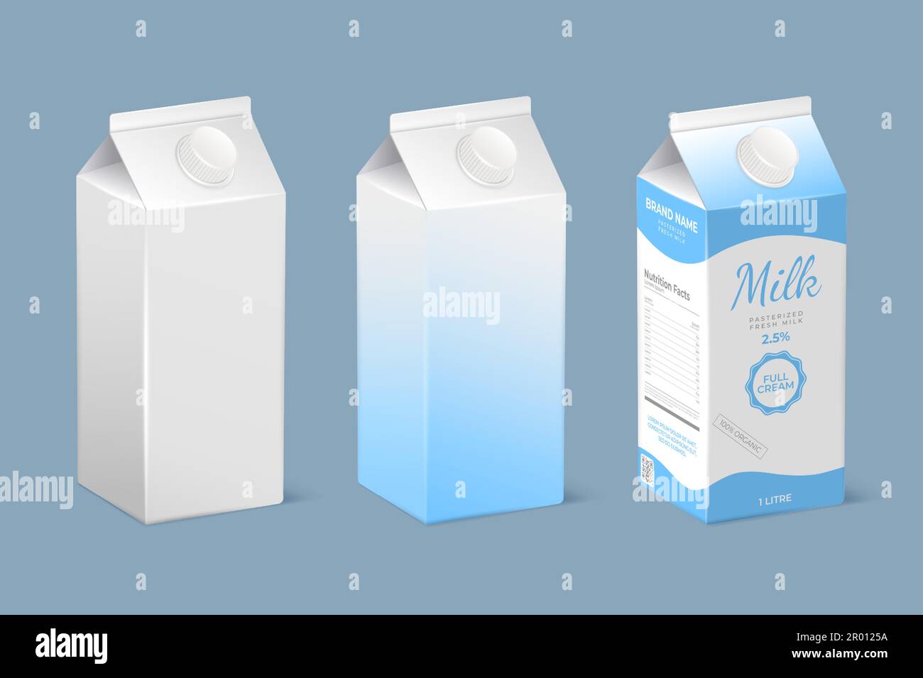 Carton milk box. Clean food design, abstract 3d texture, nature paper ...