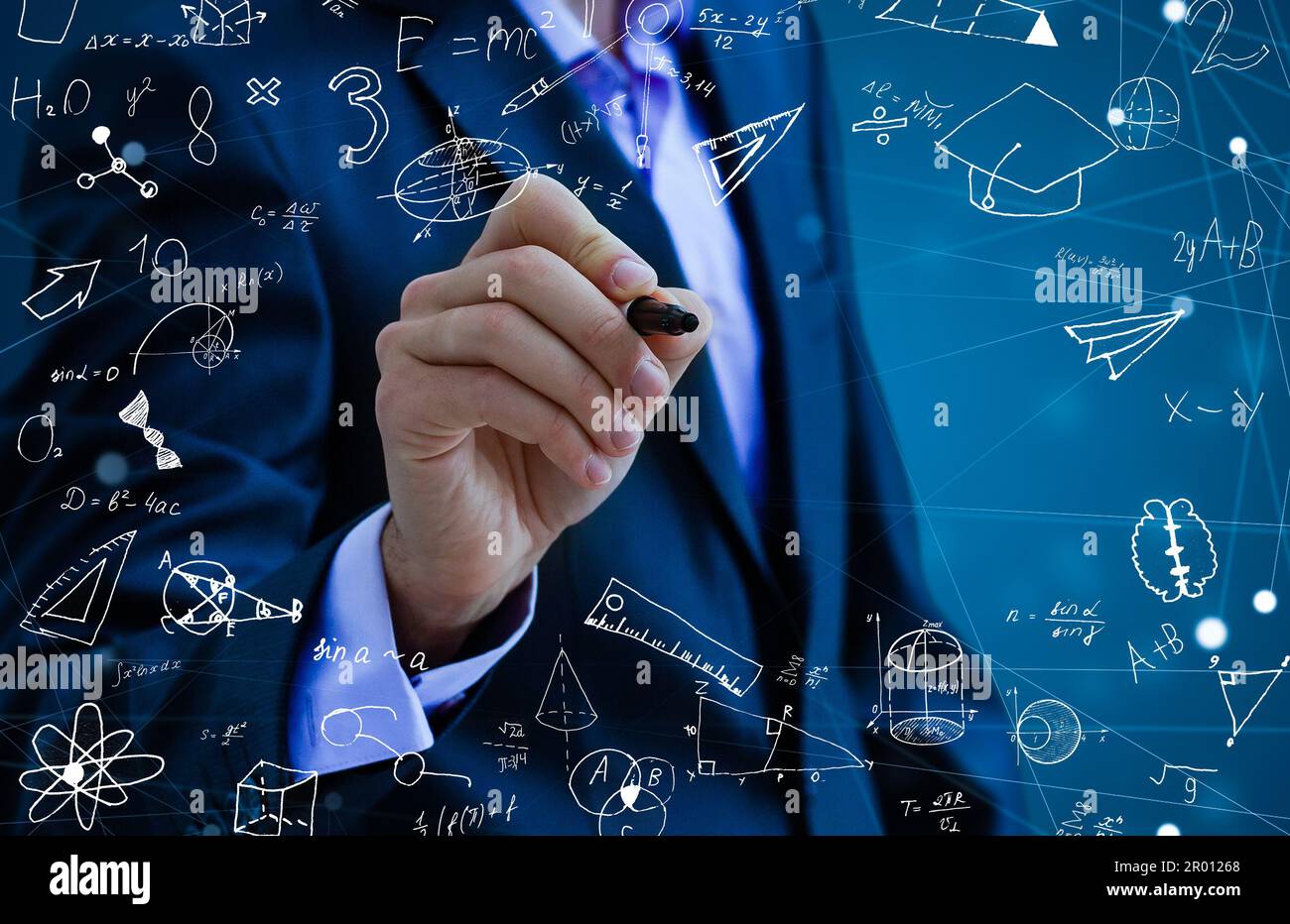 mathematics formulas, high education concept Stock Photo - Alamy