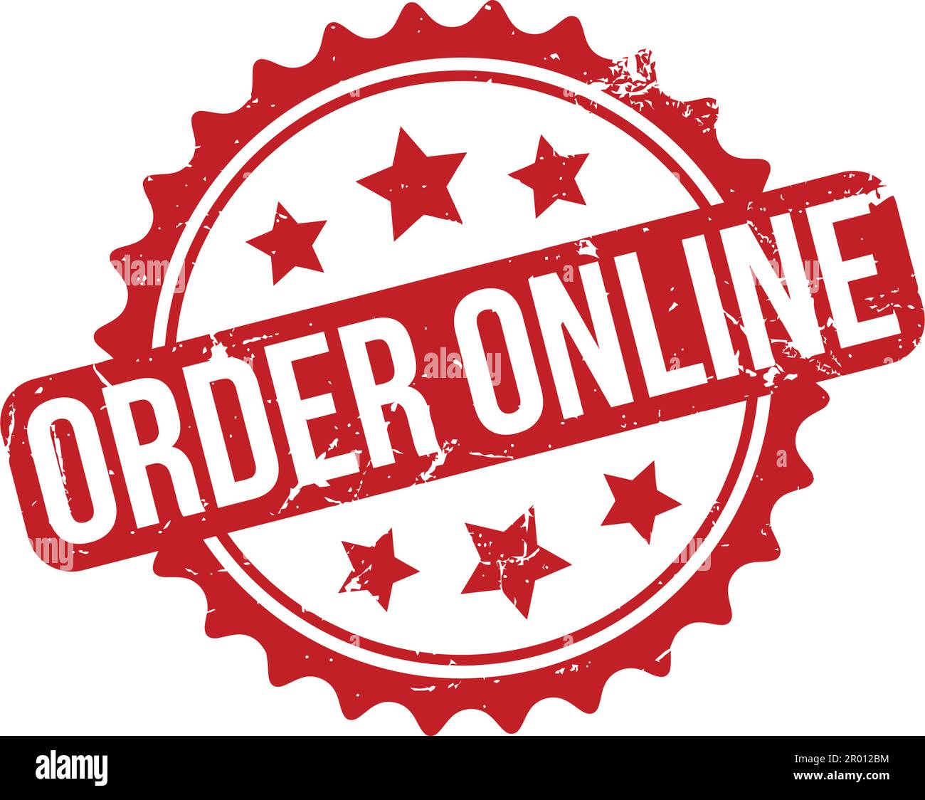 Order Online Rubber Stamp. Red Order Online Rubber Grunge Stamp Seal ...