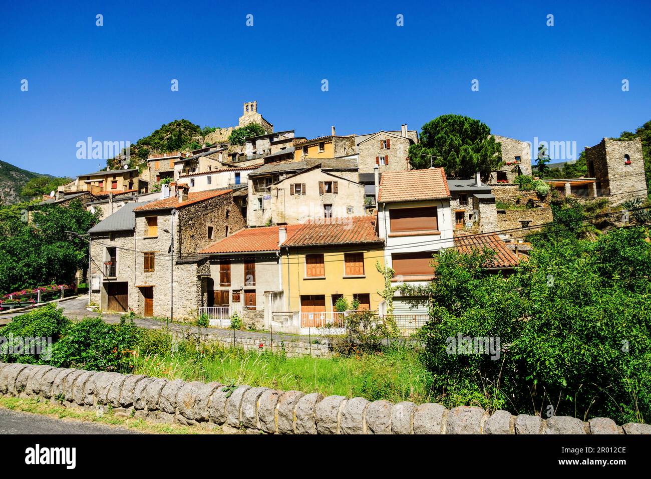 village of Conat, nature reserve of Noedes, massif of Madres-Coronat ...
