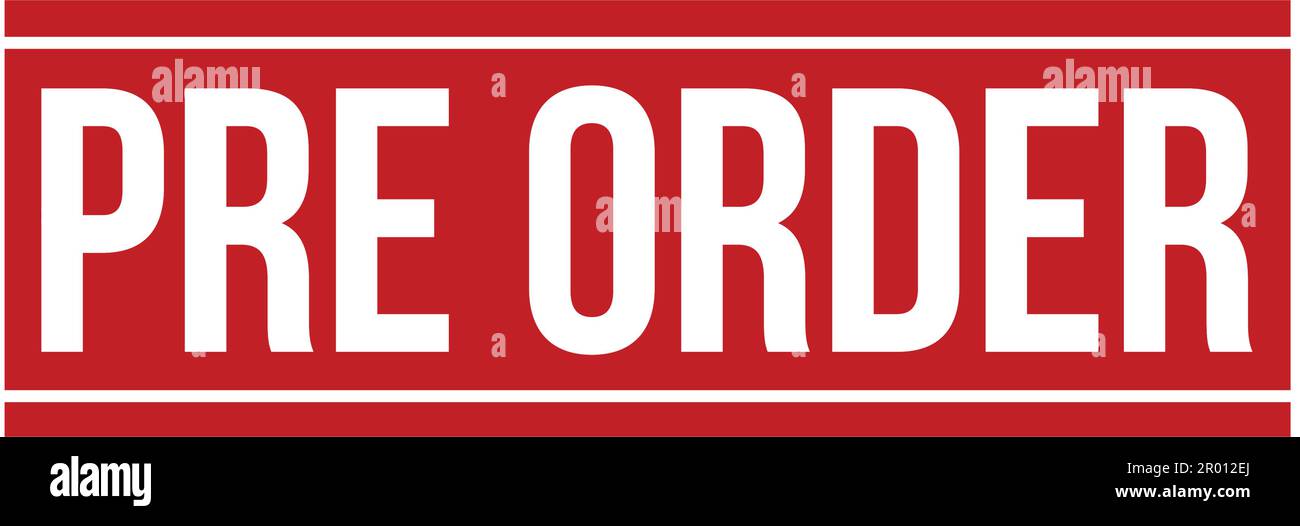 Pre Order Rubber Stamp. Pre Order Rubber Grunge Stamp Seal Vector ...