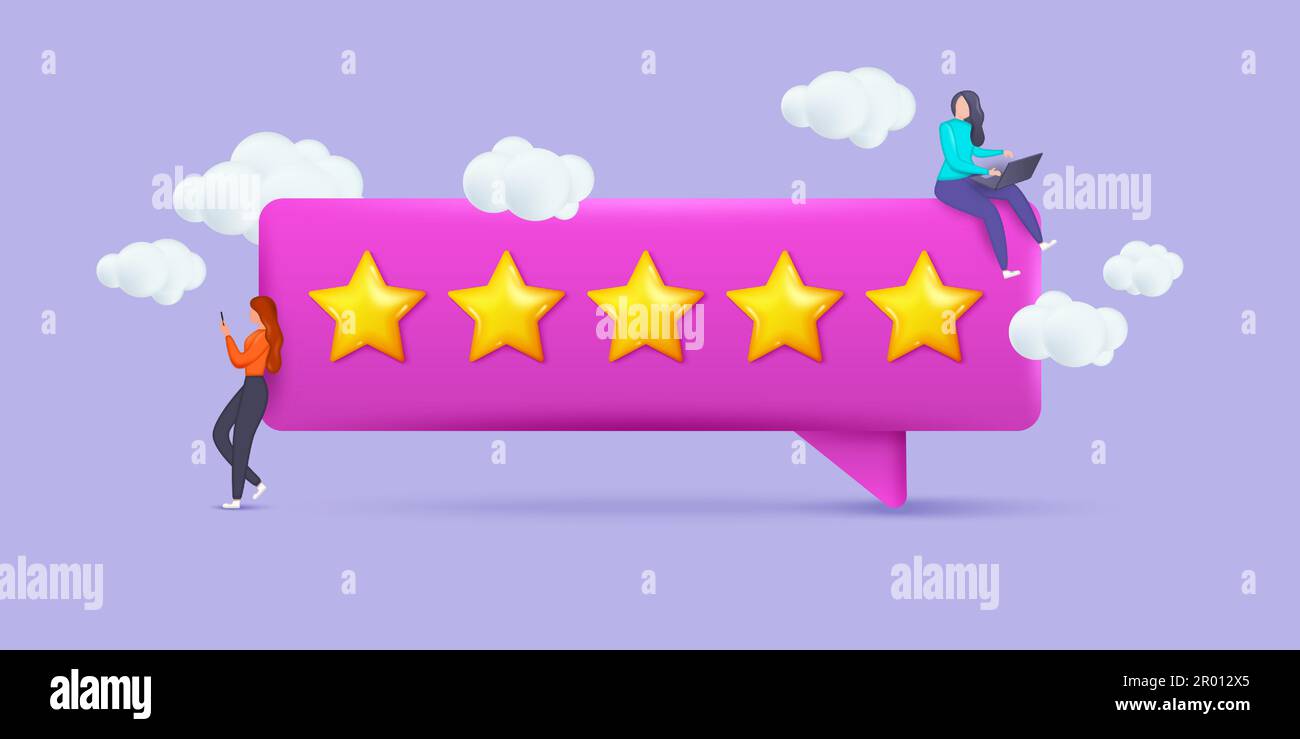 Cartoon satisfied woman bubble hi-res stock photography and images - Alamy